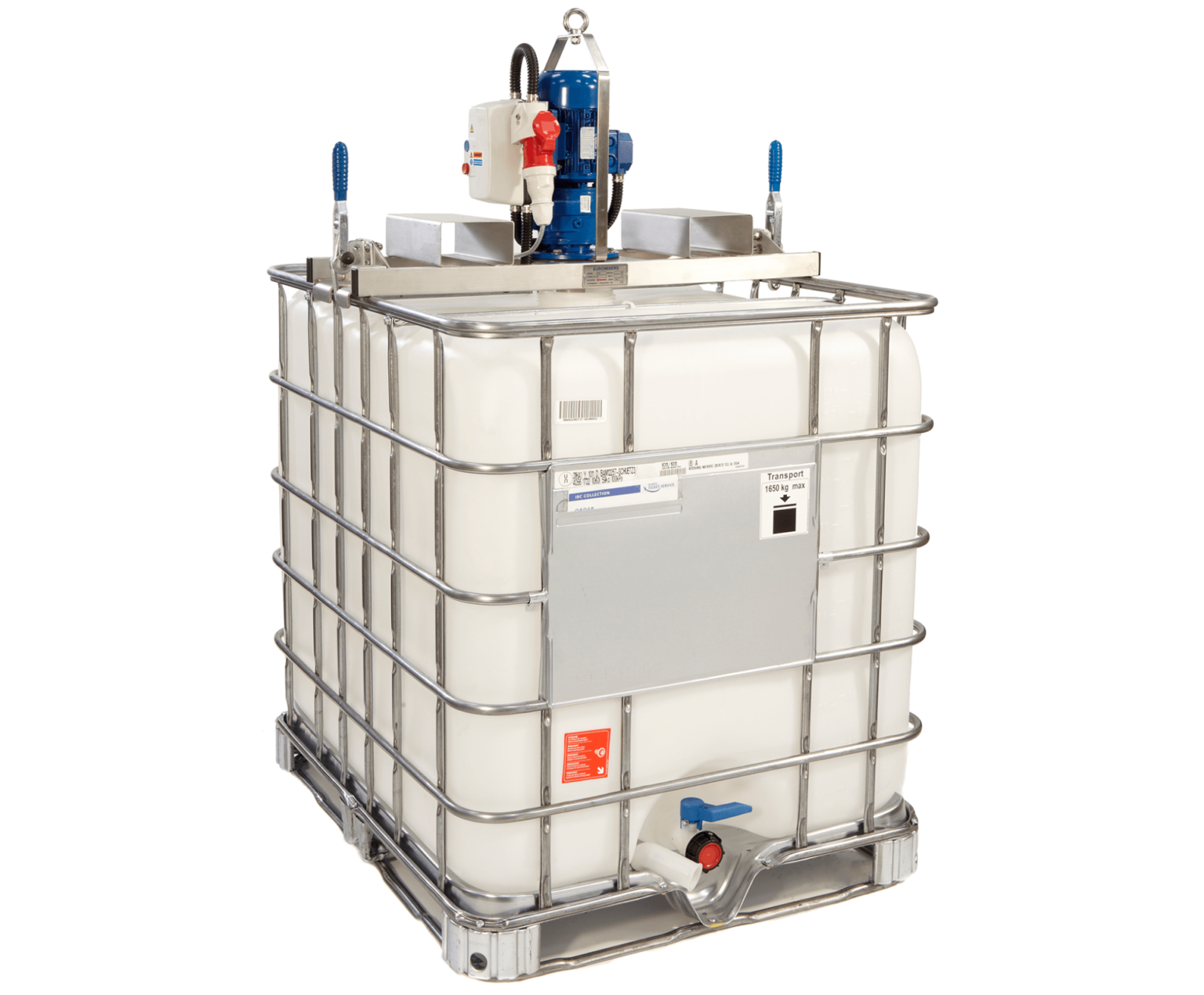 Les avantages de l’agitation directe dans les cuves à palettes IBC - Tapflo